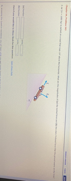 Solved Chapter 04, Problem 043 PRUNTER VERSION BACK ME A car | Chegg.com