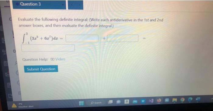 Solved Evaluate the following definite integral: (Write each | Chegg.com