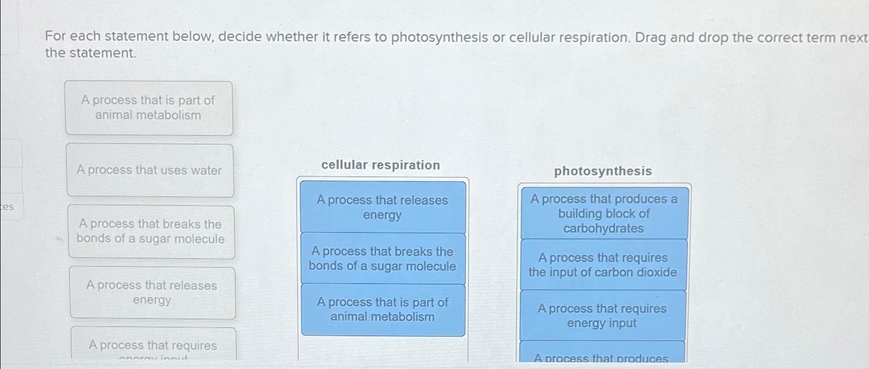 Solved For each statement below, decide whether it refers to | Chegg.com