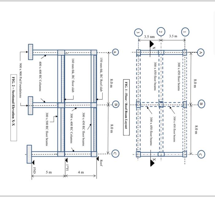 Solved The structural layout plan and sectional elevation | Chegg.com