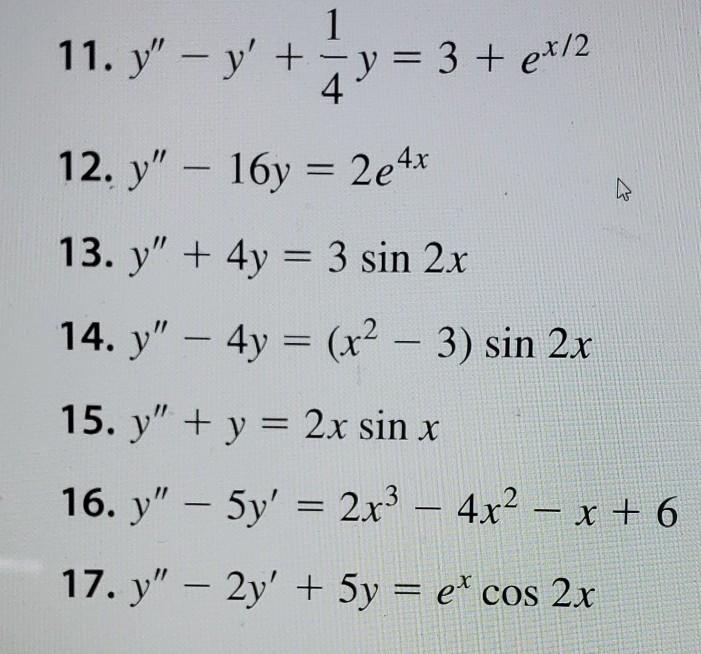 Solved In Problems 1-26 solve the given differential | Chegg.com