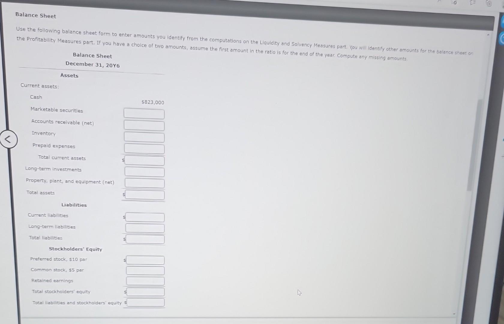 Solved Mastery Problem: Financial Statement Analysis | Chegg.com