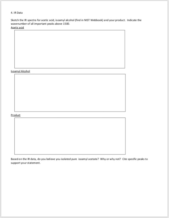 Synthesis of Fragrant Esters-Post Lab 1. Mass | Chegg.com