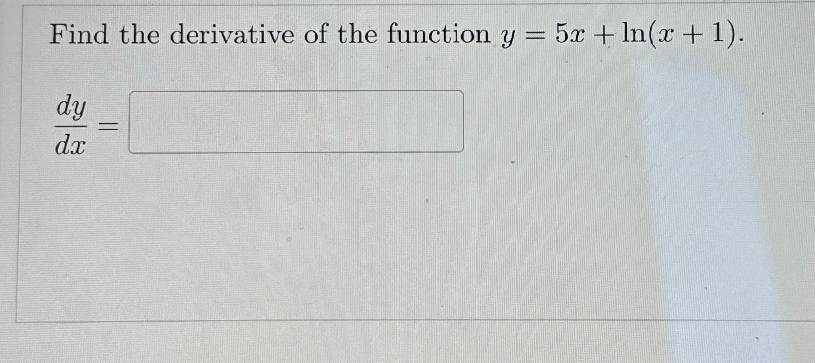 Solved Find the derivative of the function | Chegg.com