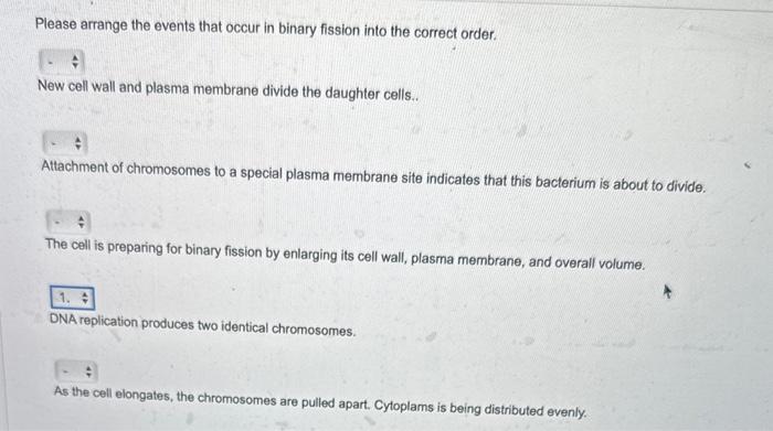 Solved Please arrange the events that occur in binary | Chegg.com