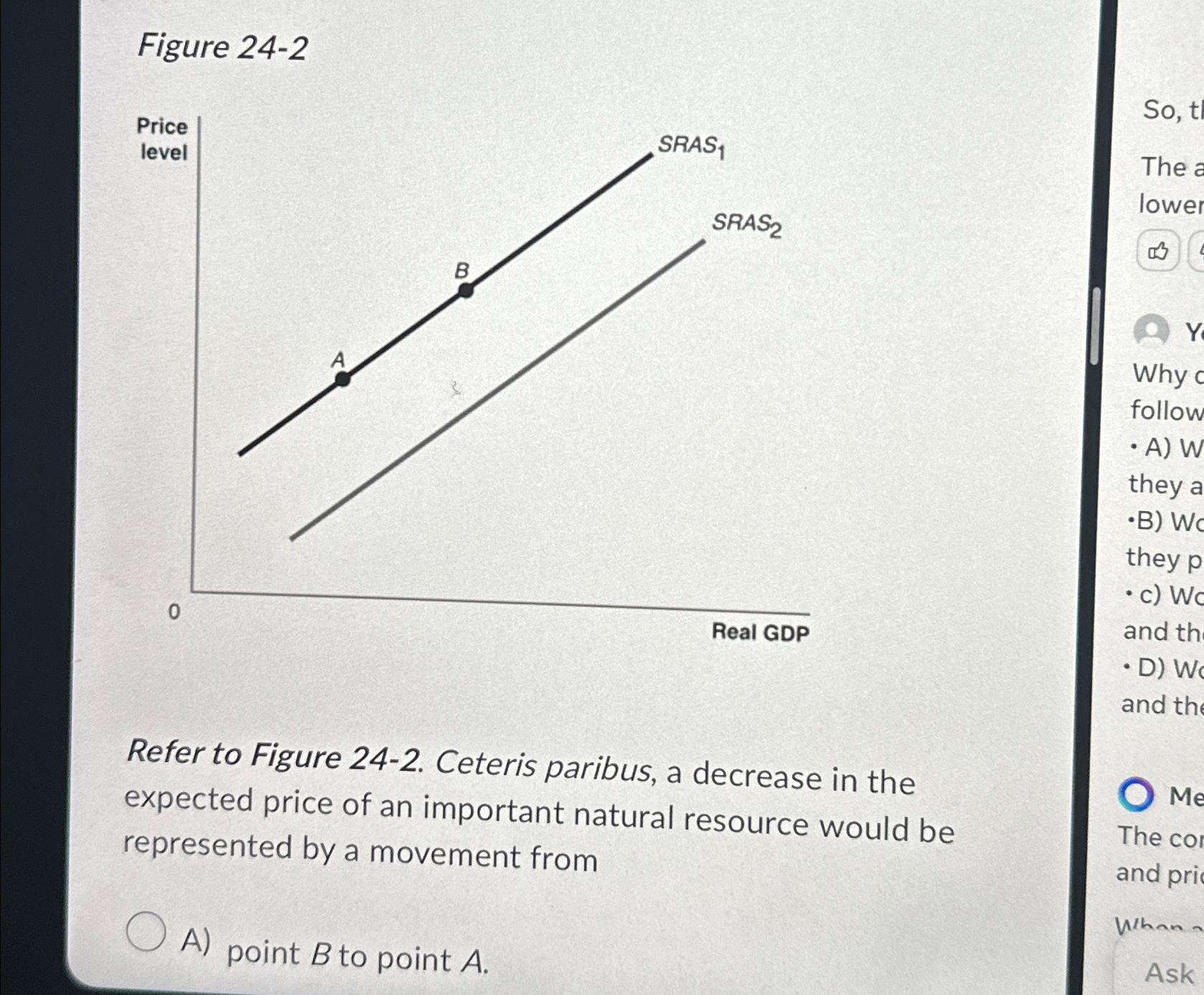 Solved Ceteris paribus, a decrease in the expected price of | Chegg.com