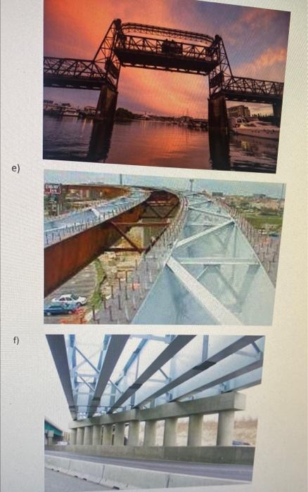 Solved a) Slab bridge b) Steel multi-girder I beam bridge | Chegg.com