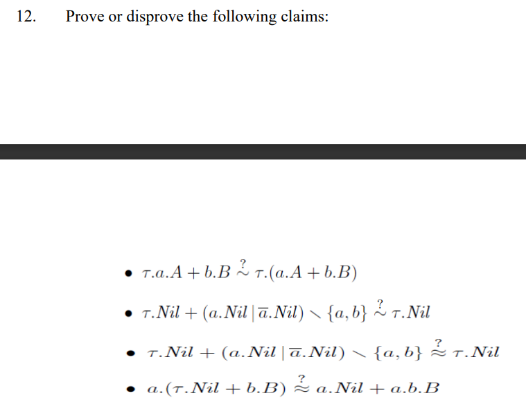 Solved Prove or disprove the following | Chegg.com
