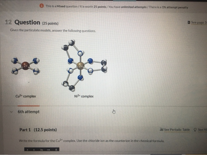 Solved write the formula for the Ni2+ complex. Use the | Chegg.com