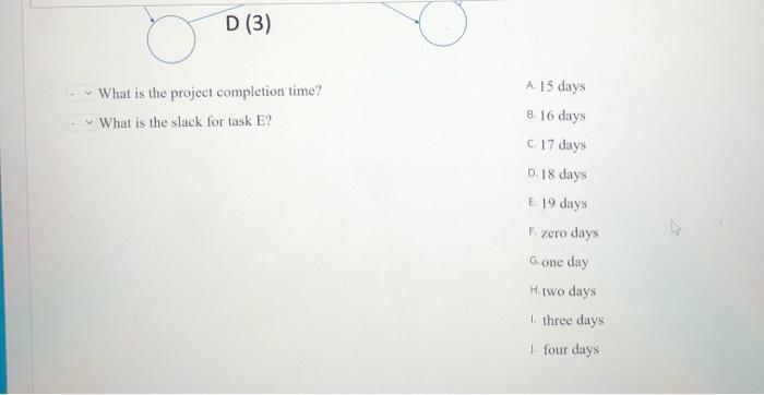 Solved Use the activity-on-arrow diagram below to answer the | Chegg.com