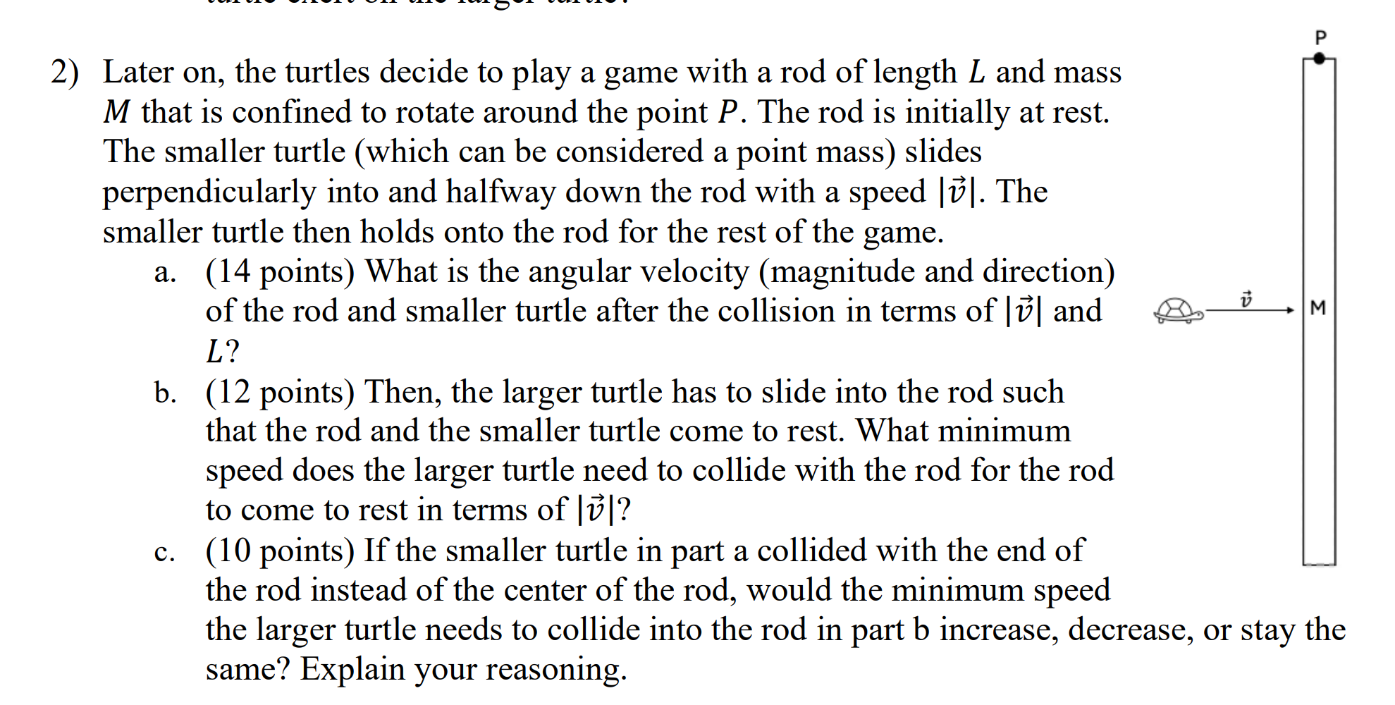 Solved Later on, ﻿the turtles decide to play a game with a | Chegg.com