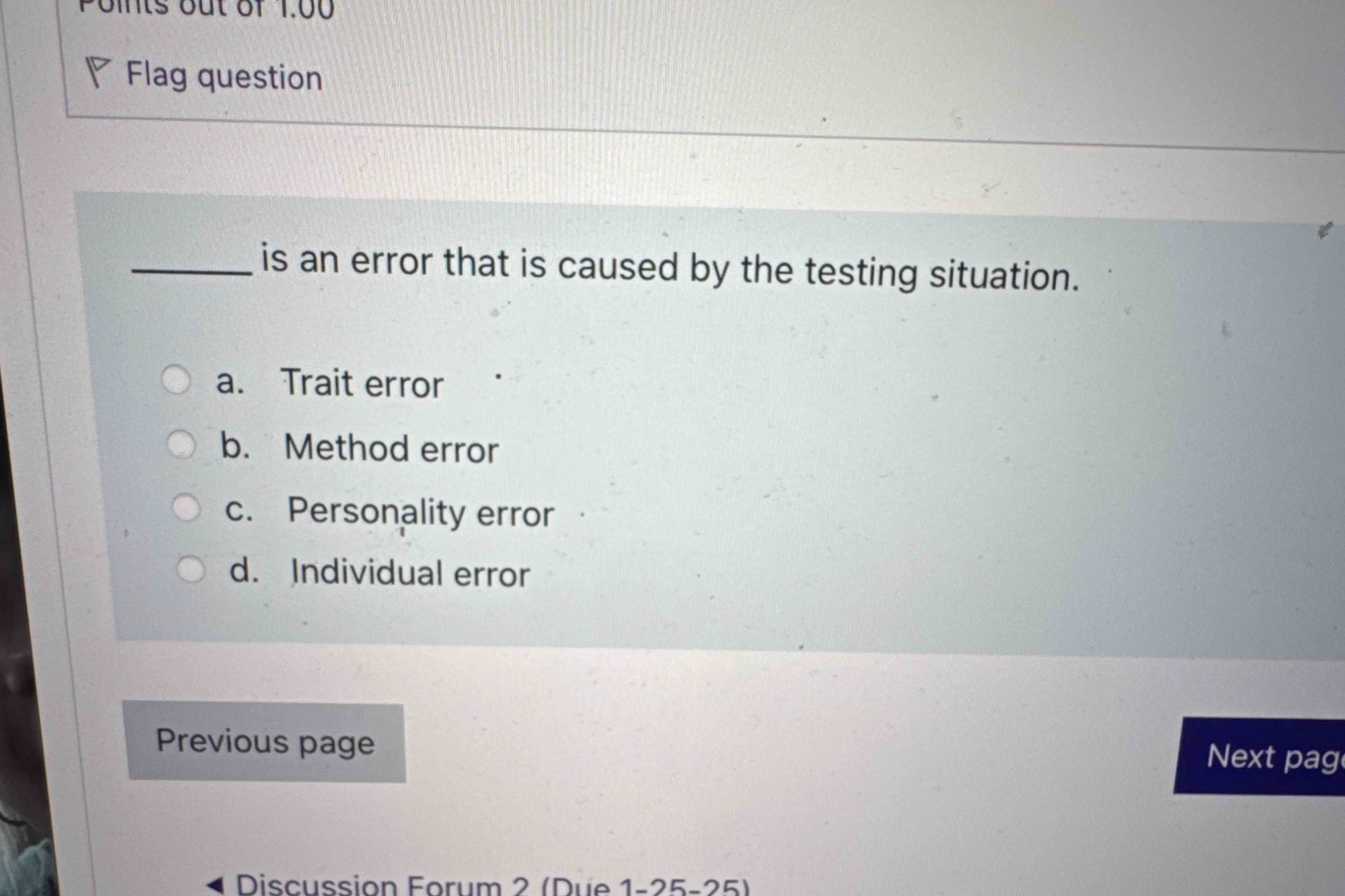 Solved is an error that is caused by the testing | Chegg.com