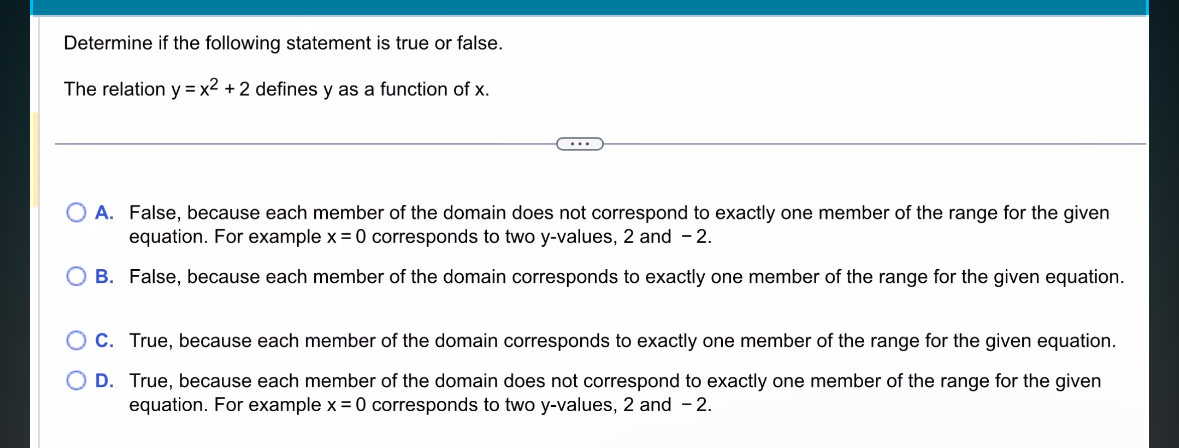 Determine if the following statement is true or | Chegg.com