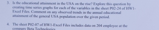 Solved Is the educational attainment in the USA on the rise? | Chegg.com