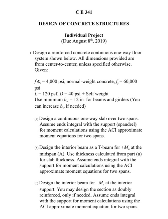 Solved Interior Beam End Girder Interior Girder 30 ft 30 ft | Chegg.com