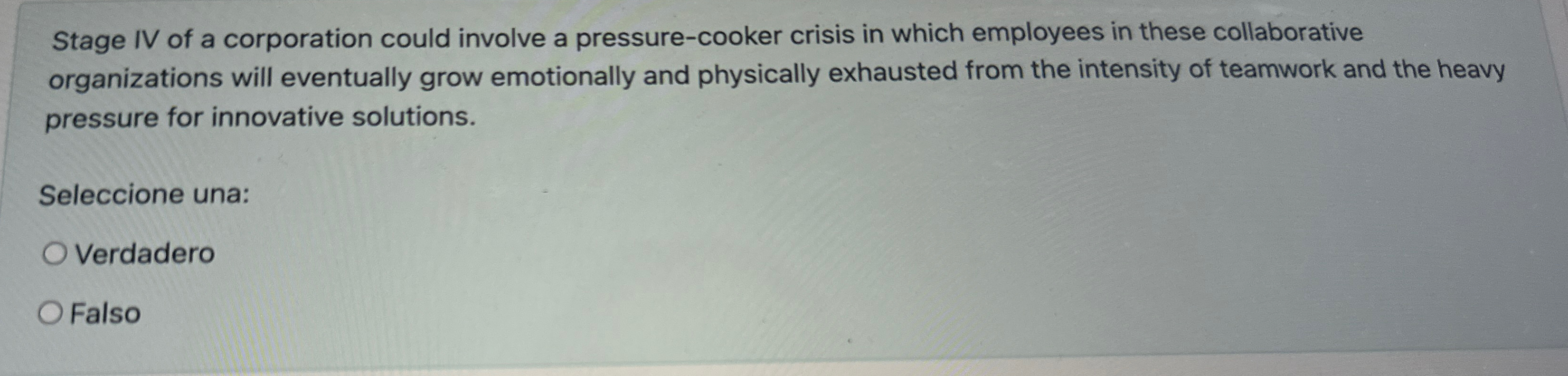 Solved Stage IV of a corporation could involve a | Chegg.com