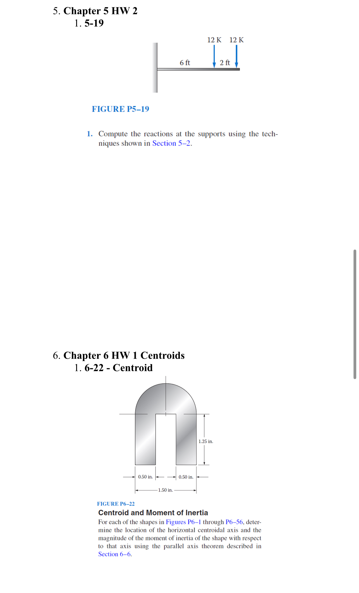 Solved Chapter 5 ﻿HW 25-19FIGURE P5-19Compute the reactions | Chegg.com