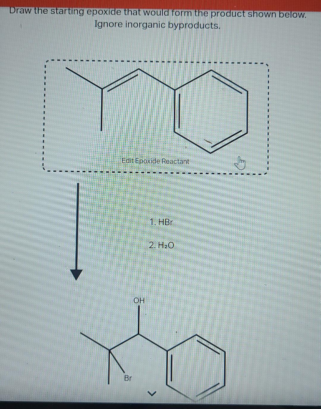 Solved Draw the product of the reaction shown below. Ignore | Chegg.com