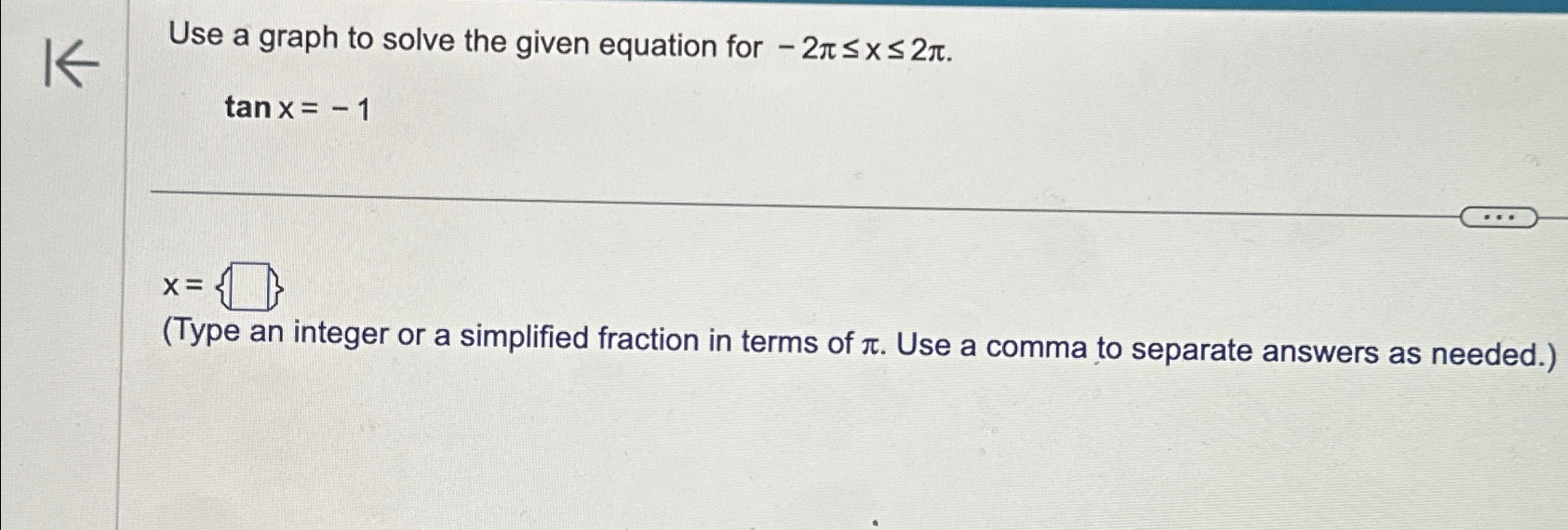 Solved Use a graph to solve the given equation for | Chegg.com