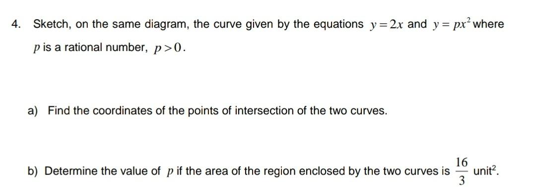 Solved Sketch, on the same diagram, the curve given by the | Chegg.com
