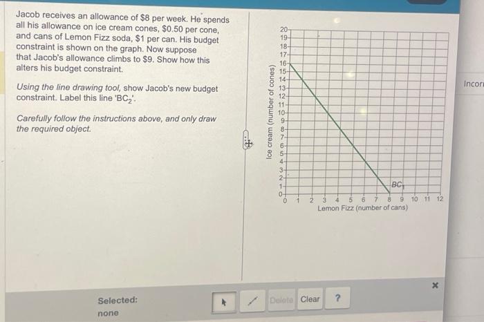 Jacob receives an allowance of $8 per week. He spends | Chegg.com