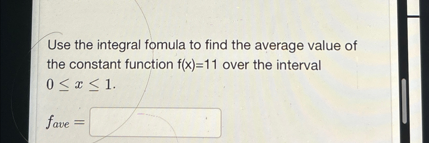 Solved Use the integral fomula to find the average value of | Chegg.com
