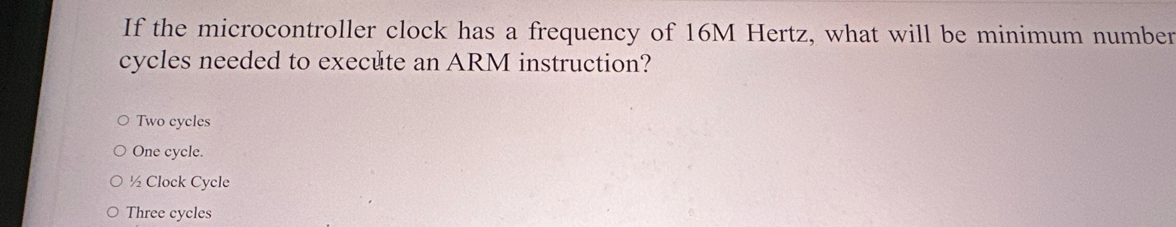 Solved If the microcontroller clock has a frequency of 16M | Chegg.com