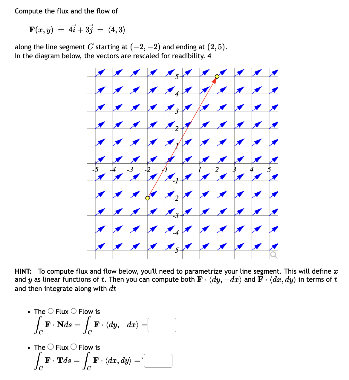 Solved Compute the flux and the flow | Chegg.com