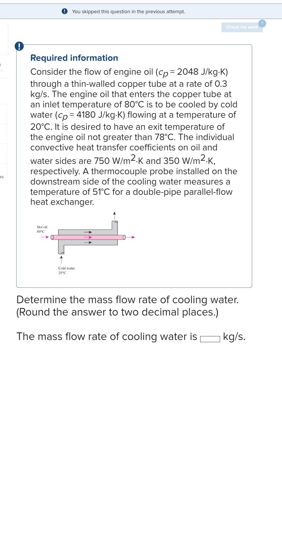 Solved Required information Consider the flow of engine oil | Chegg.com