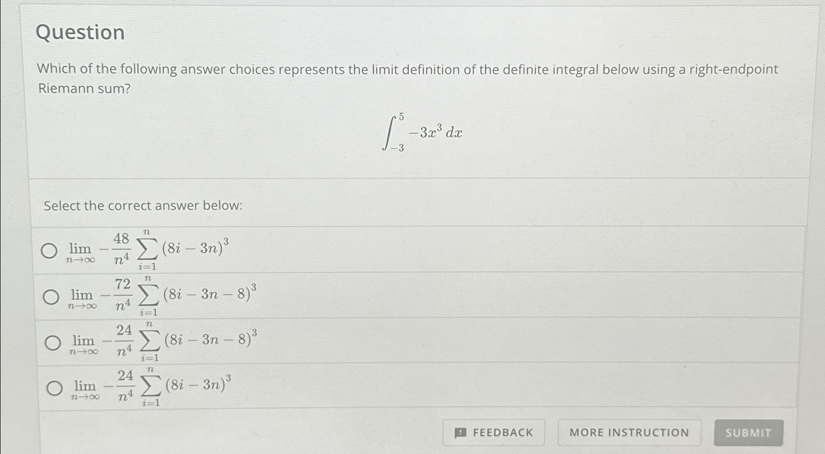 Solved QuestionWhich of the following answer choices | Chegg.com