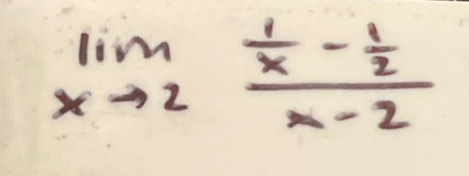 Solved limx→21x-12x-2 | Chegg.com