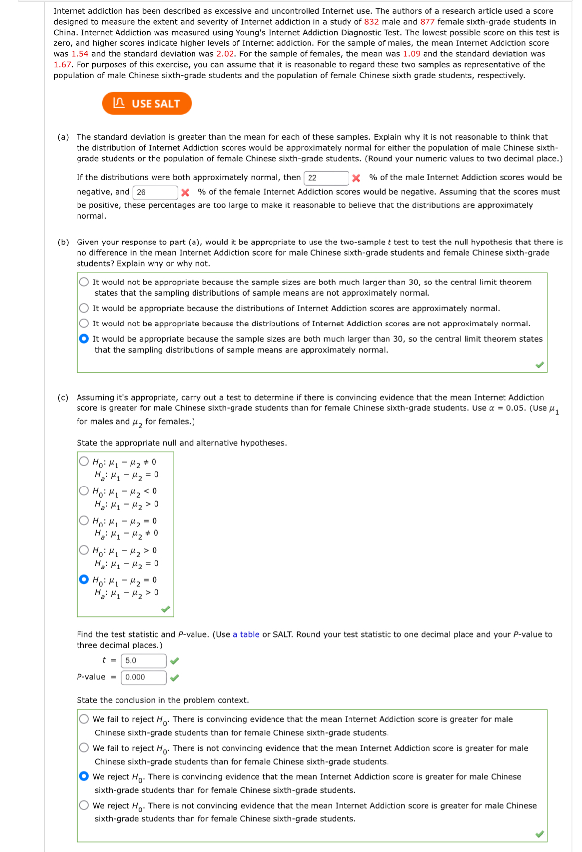 Solved Internet addiction has been described as excessive | Chegg.com