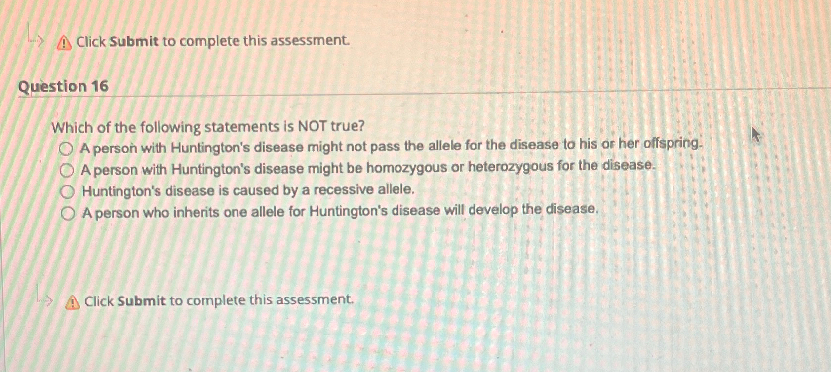 Solved Click Submit to complete this assessment.Question | Chegg.com