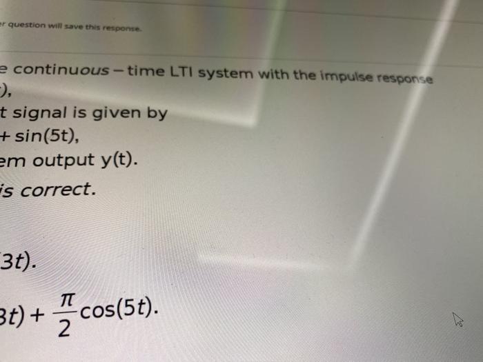 Solved Consider the continuous-time LTI system with the | Chegg.com