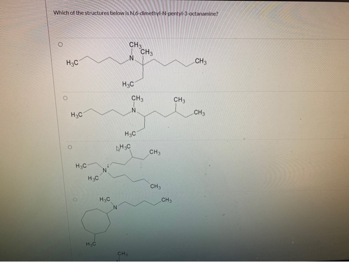 Solved Which of the structures below is | Chegg.com