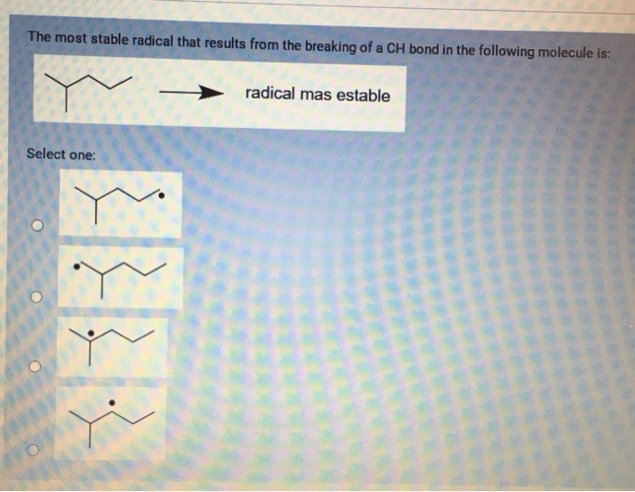Solved Classify the following radical as primary, secondary, | Chegg.com