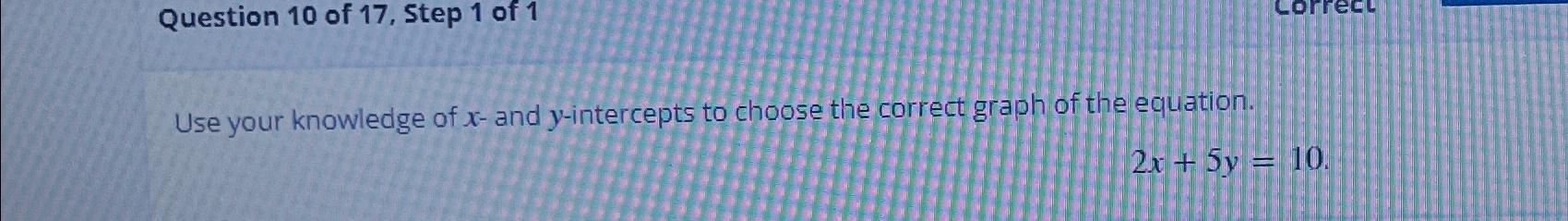 Solved Question 10 ﻿of 17 , ﻿Step 1 ﻿of 1Use your knowledge | Chegg.com