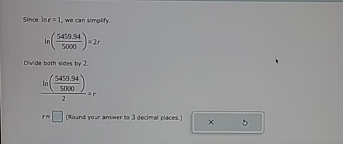 Solved Since lne=1, ﻿we can | Chegg.com
