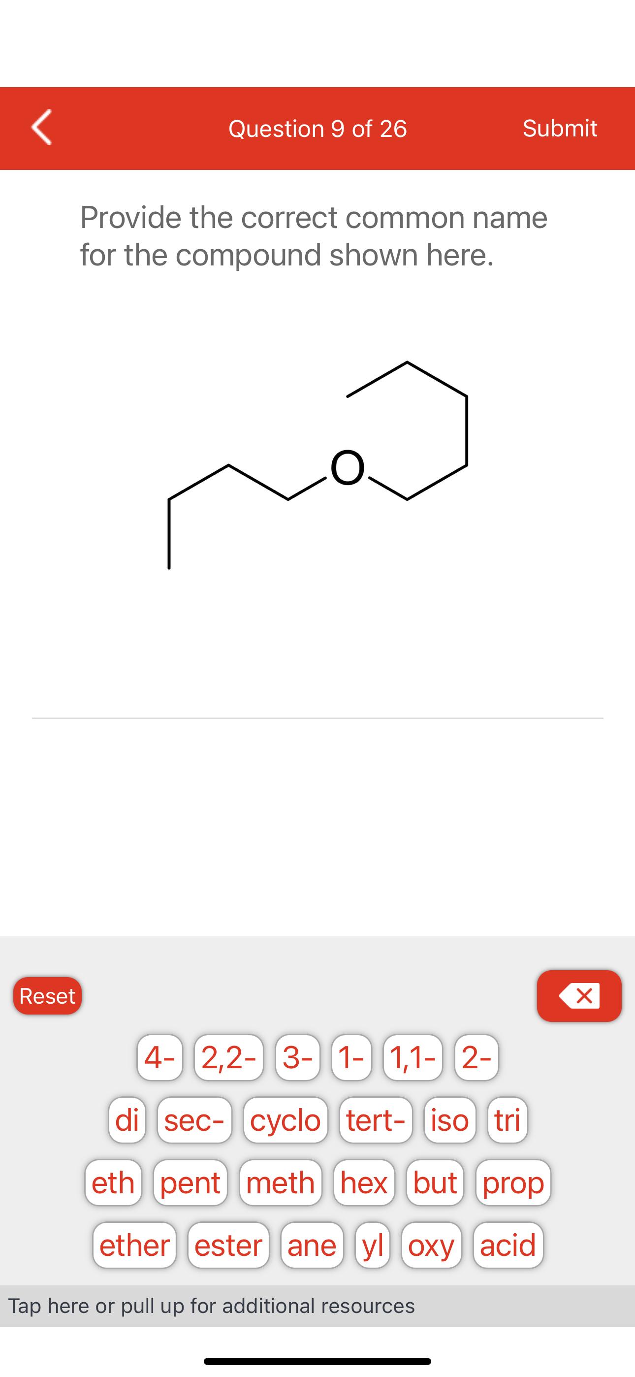 Solved Question 9 ﻿of 26SubmitProvide the correct common | Chegg.com