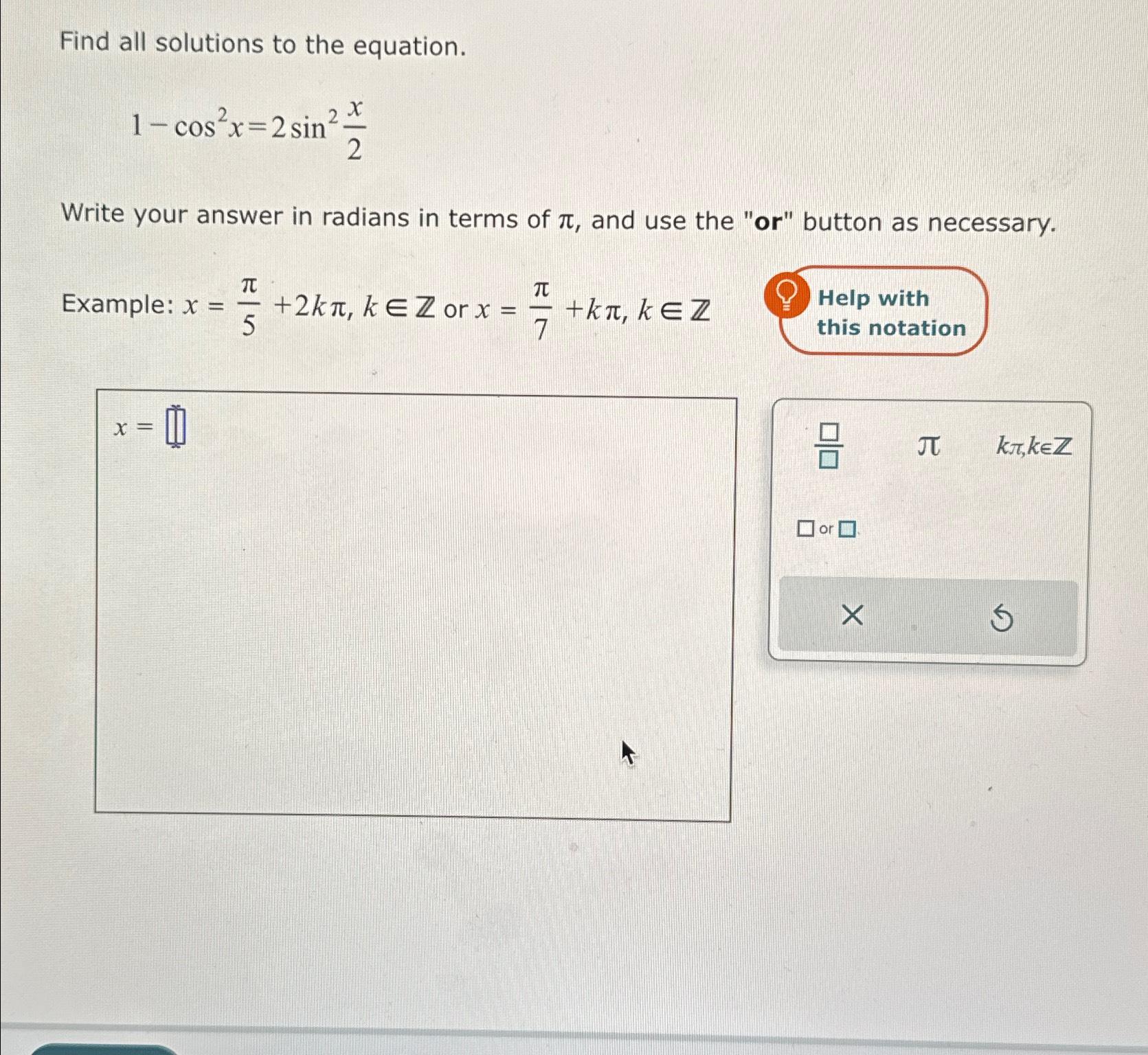 Solved Find all solutions to the | Chegg.com
