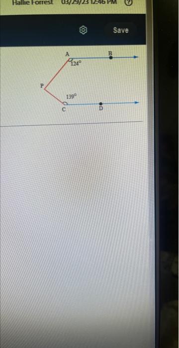 Solved determine the measure of angle P if AB and CD are | Chegg.com