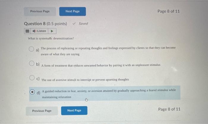 Solved a) The process of rephrasing or repeating thoughits | Chegg.com