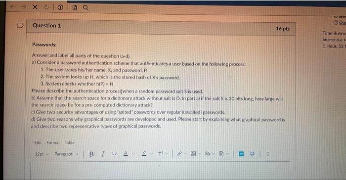 Solved Passwords: Answer and label all parts of the question | Chegg.com