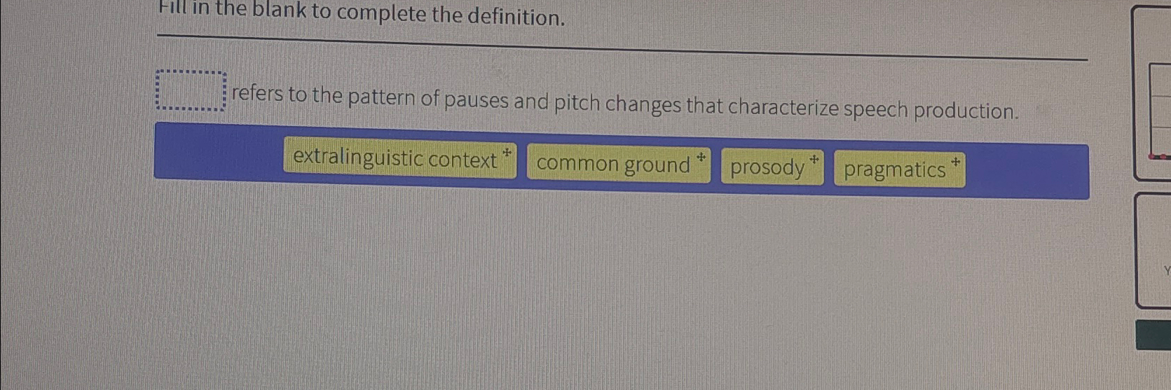 Fill in the blank to complete the definition.refers | Chegg.com