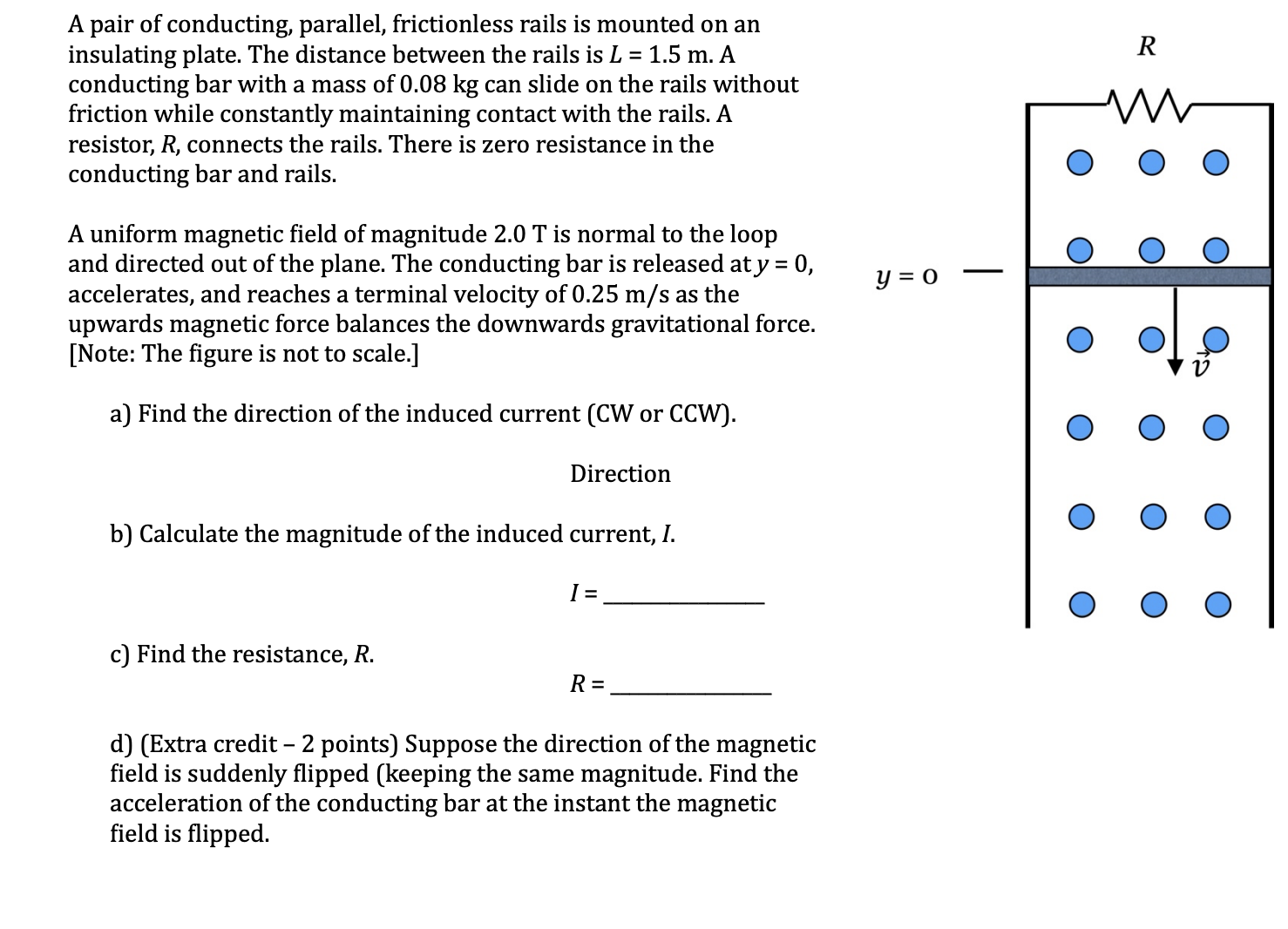 Solved A pair of conducting, parallel, frictionless rails is | Chegg.com