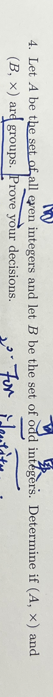 Solved Let A ﻿be the set of all exen integers and let B ﻿be | Chegg.com