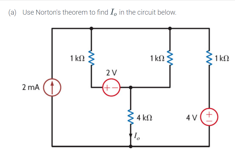 Solved Use Norton's theorem to find I0 ﻿in the circuit | Chegg.com