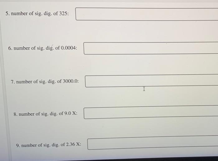 Solved Set A. Determine the number of significant digits in | Chegg.com