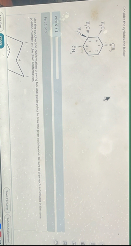 Solved Consider the cyclohexane below. Part: 03Part 1 ﻿of | Chegg.com