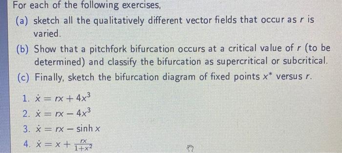 Solved For each of the following exercises, (a) sketch all | Chegg.com